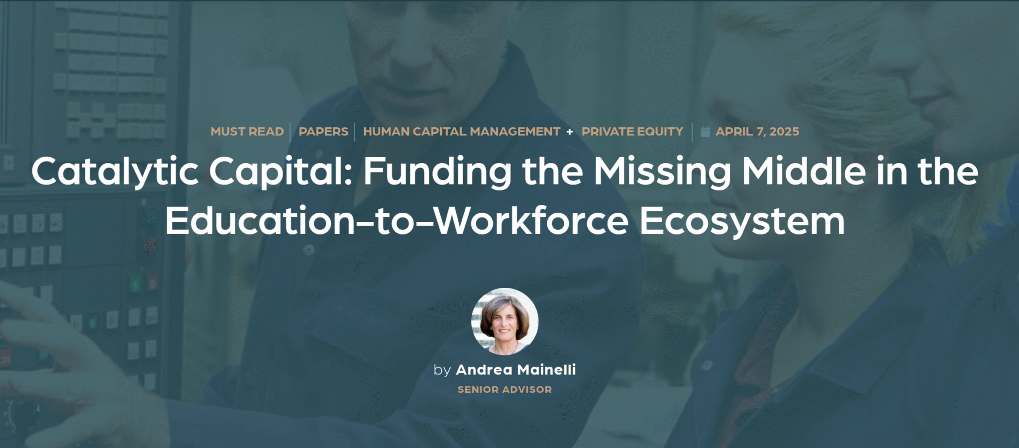 Catalytic Capital: Funding the Missing Middle